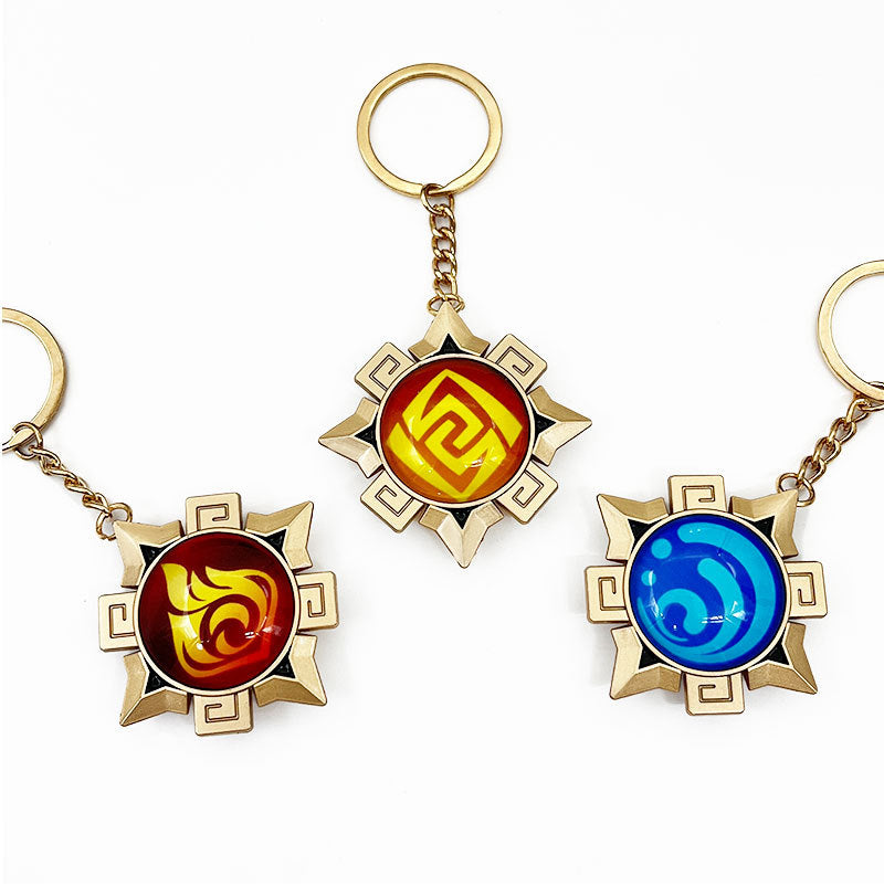 Natlan Element Eye of God Genshin Impact Vision Collection Cosplay Key ...