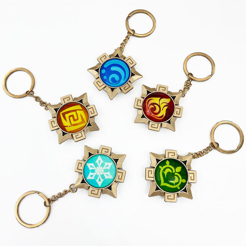 Natlan Element Eye of God Genshin Impact Vision Collection Cosplay Key ...