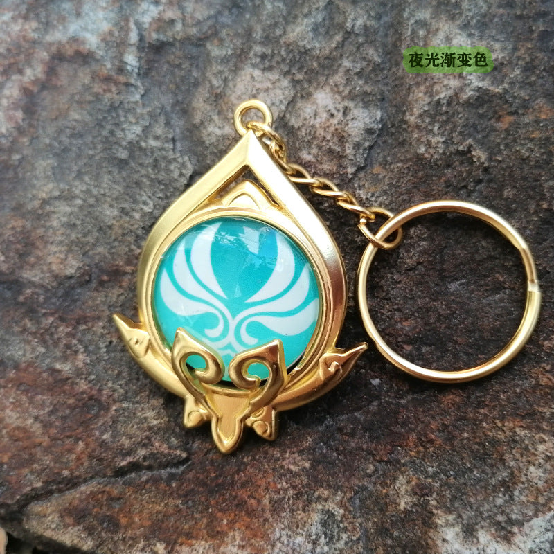 Element Eye of God Genshin Impact Vision Keychain Sumeru Pyro Hydro De ...